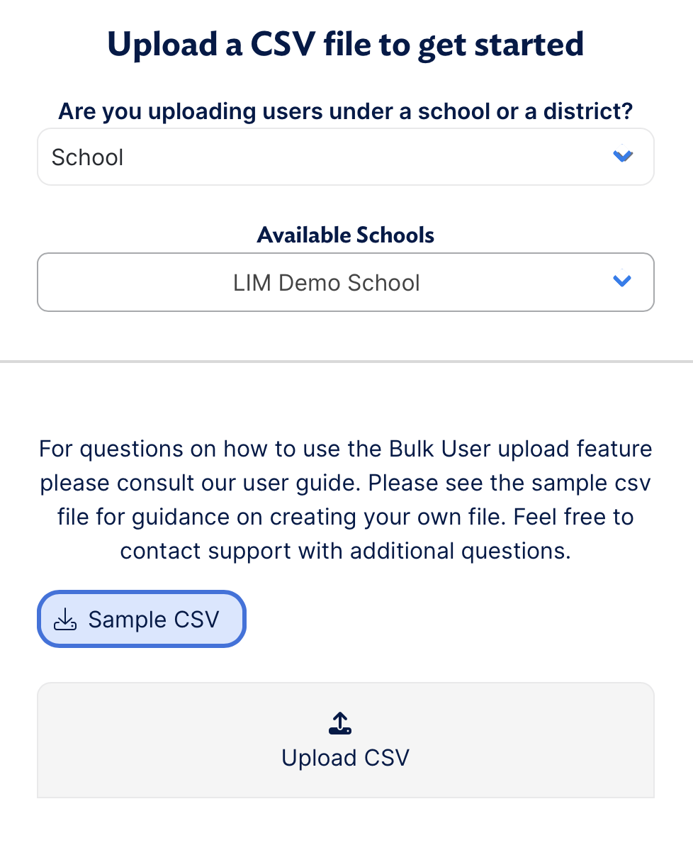 Bulk Uploading Teachers and Staff to Leader in Me Online – FranklinCovey Education