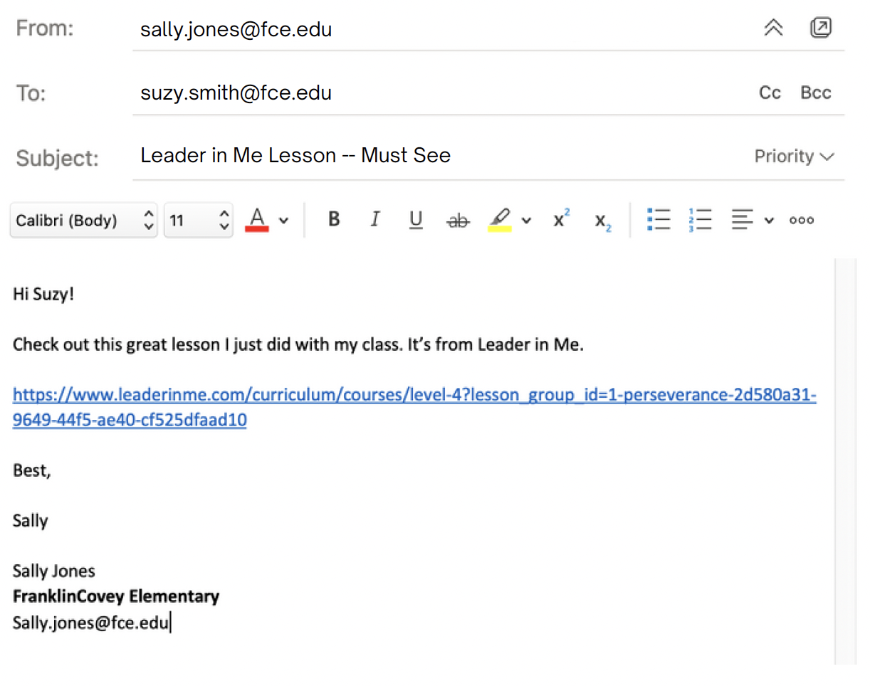 Accessing the Curriculum on Leader in Me Online – FranklinCovey Education