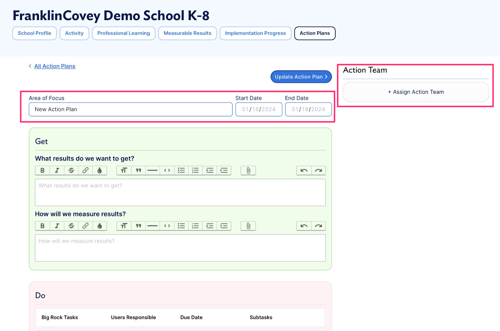 Creating a Team Action Plan – FranklinCovey Education