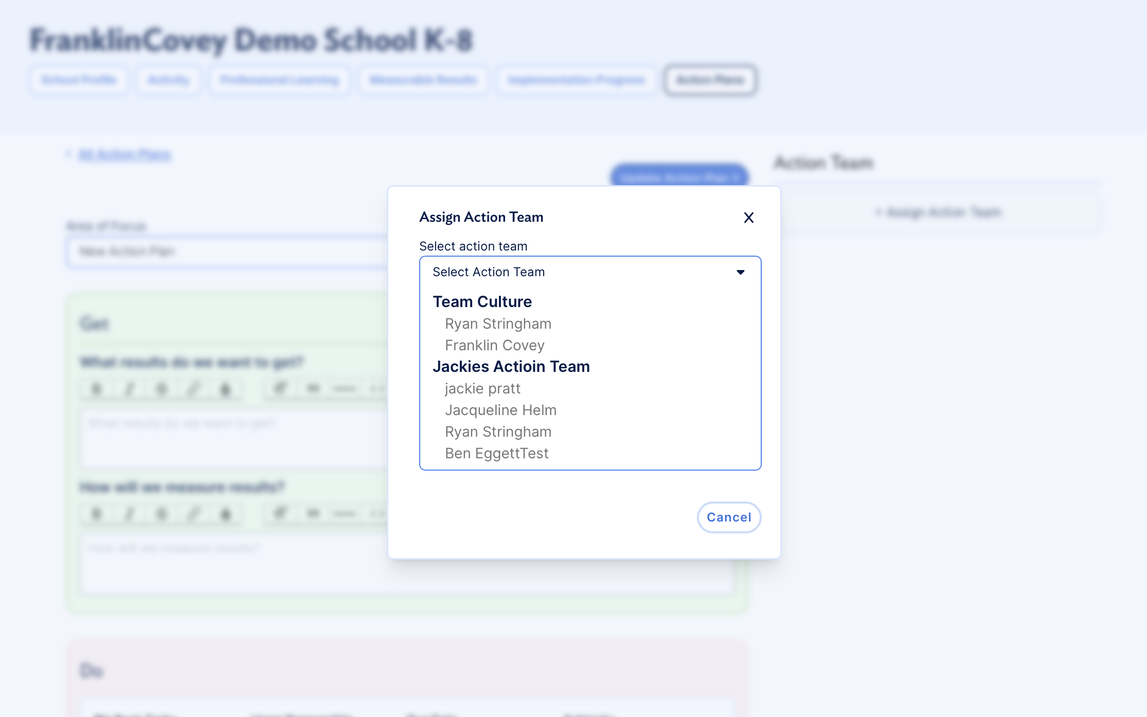 Creating a Team Action Plan – FranklinCovey Education