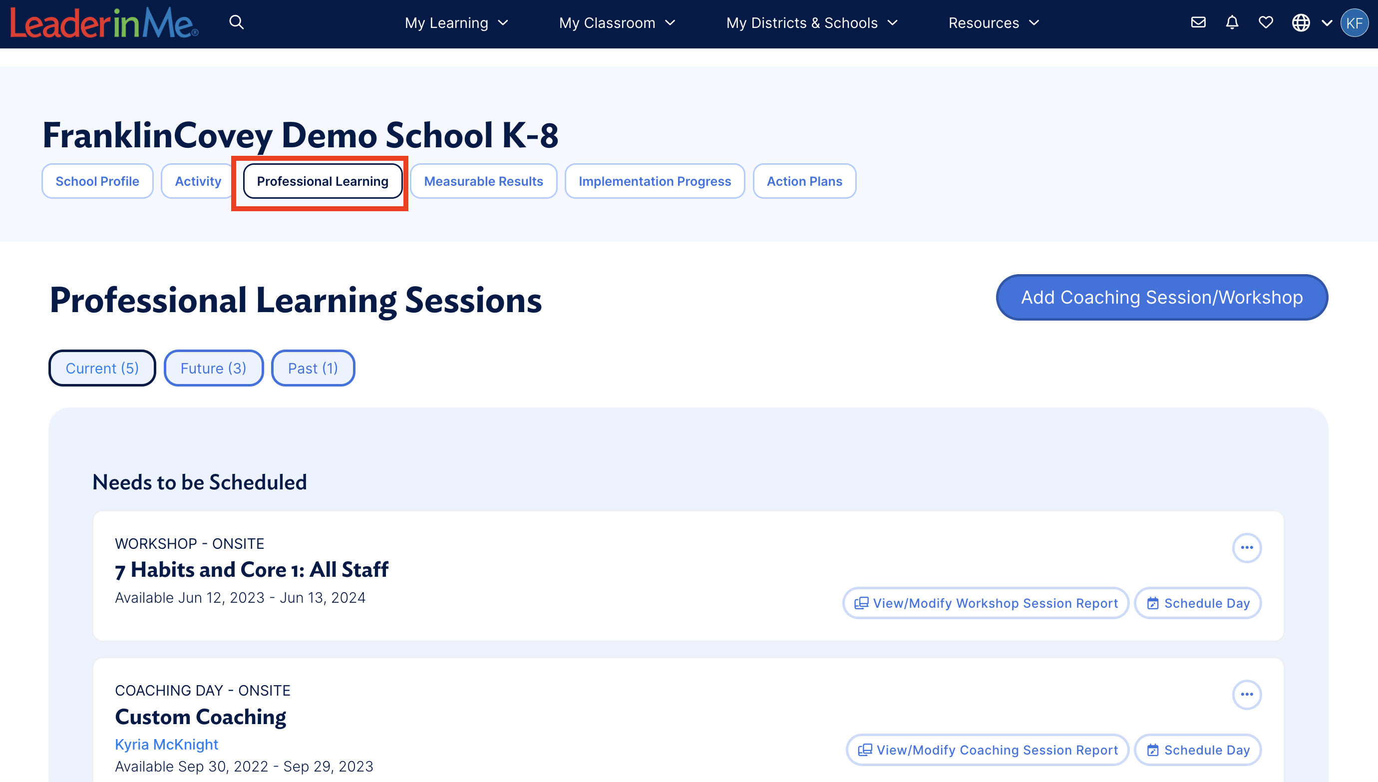 Professional Learning Overview – FranklinCovey Education