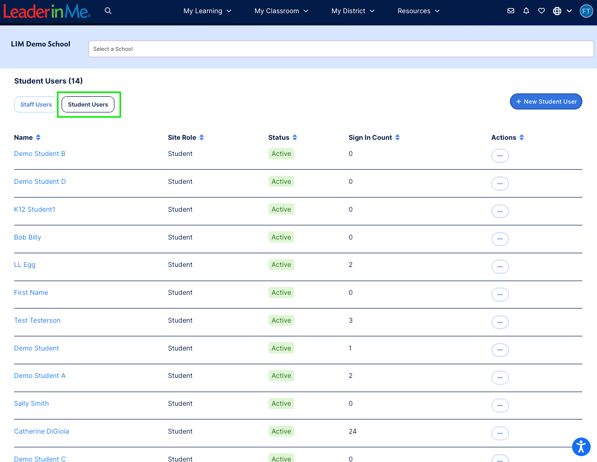 Set Up and Manage Student User Accounts – FranklinCovey Education