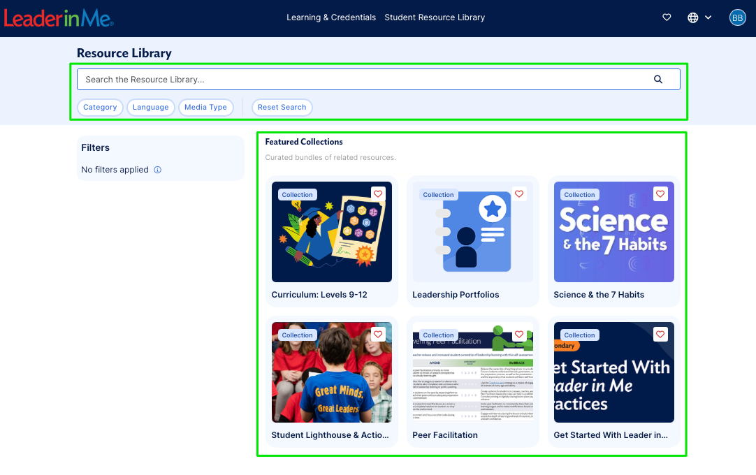 Navigating the Student Resource Library – FranklinCovey Education