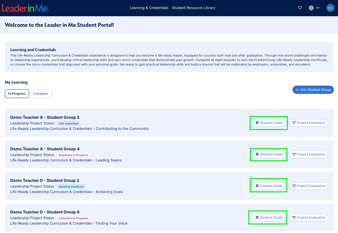 Using Digital Student Guides – FranklinCovey Education